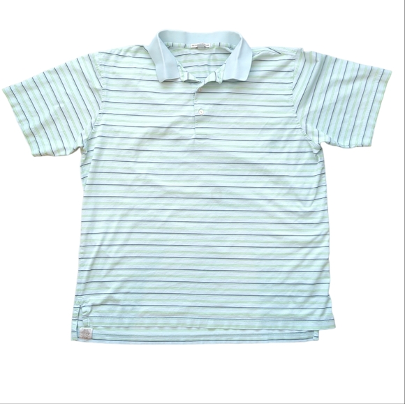 Peter Millar | Shirts | Peter Miller Polo Shirt Short Sleeves Striped ...